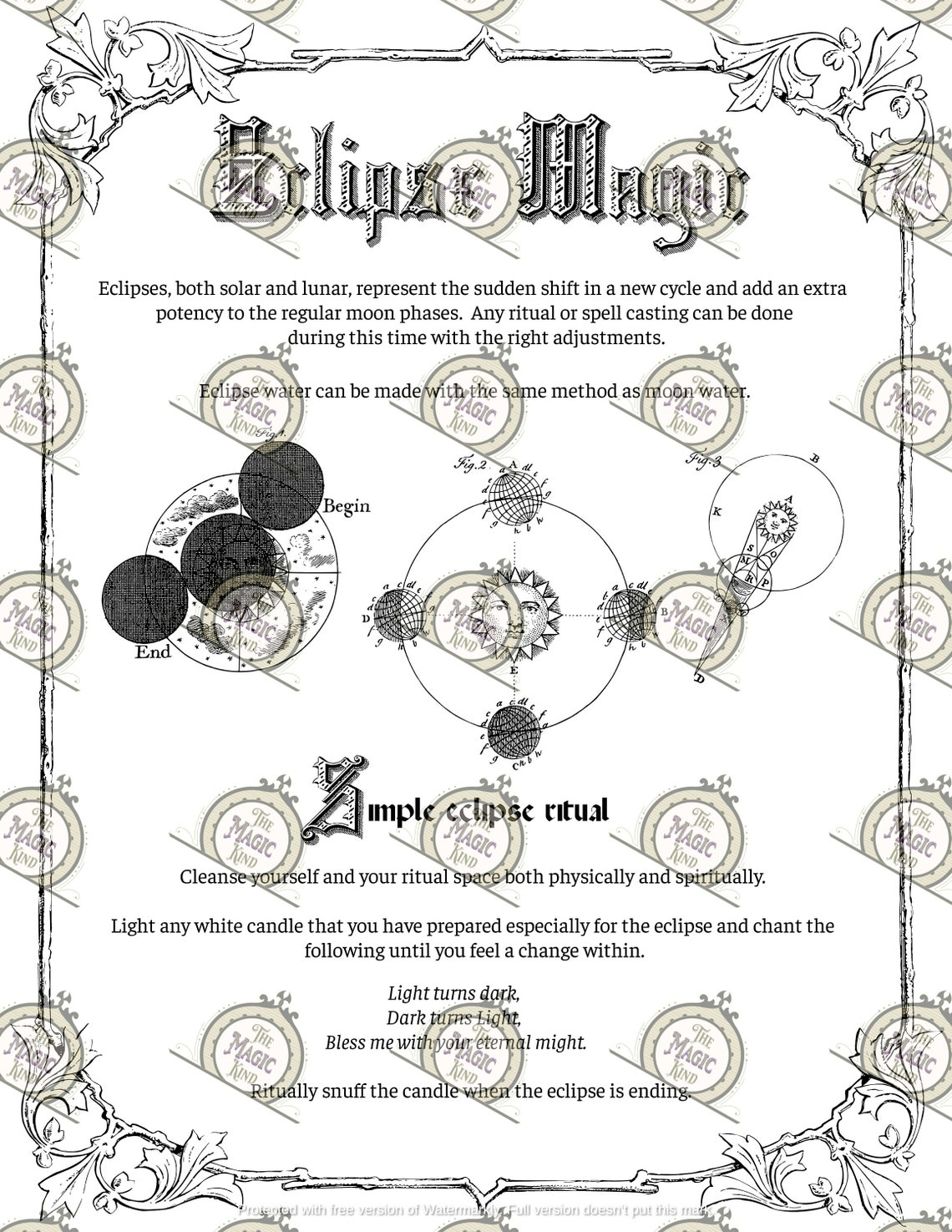 Eclipse Magic, Eclipse Ritual, Eclipse Spell, Lunar Ritual, Moon Ritual ...
