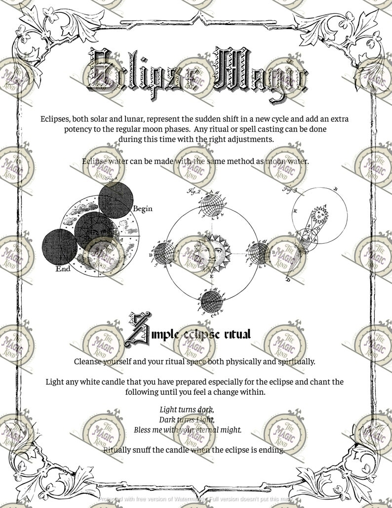 Eclipse Magic, Eclipse Ritual, Eclipse Spell, Lunar Ritual, Moon Ritual ...