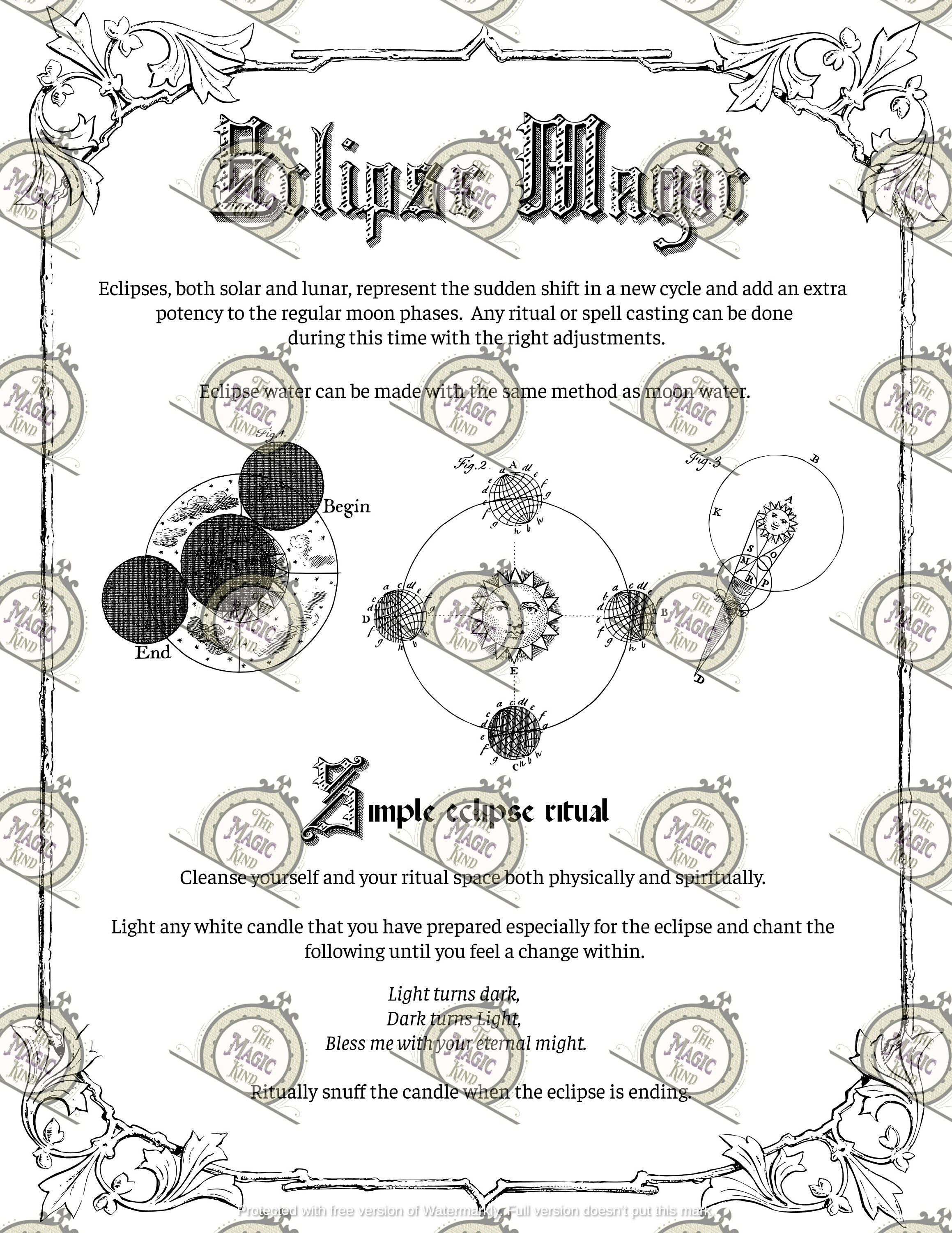 Eclipse Magic, Eclipse Ritual, Eclipse Spell, Lunar Ritual, Moon Ritual ...