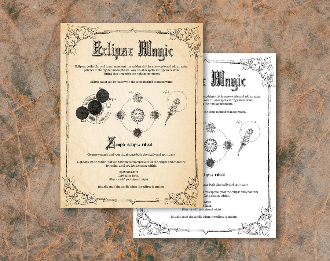 Eclipse Magic, Eclipse Ritual, Eclipse Spell, Lunar Ritual, Moon Ritual ...