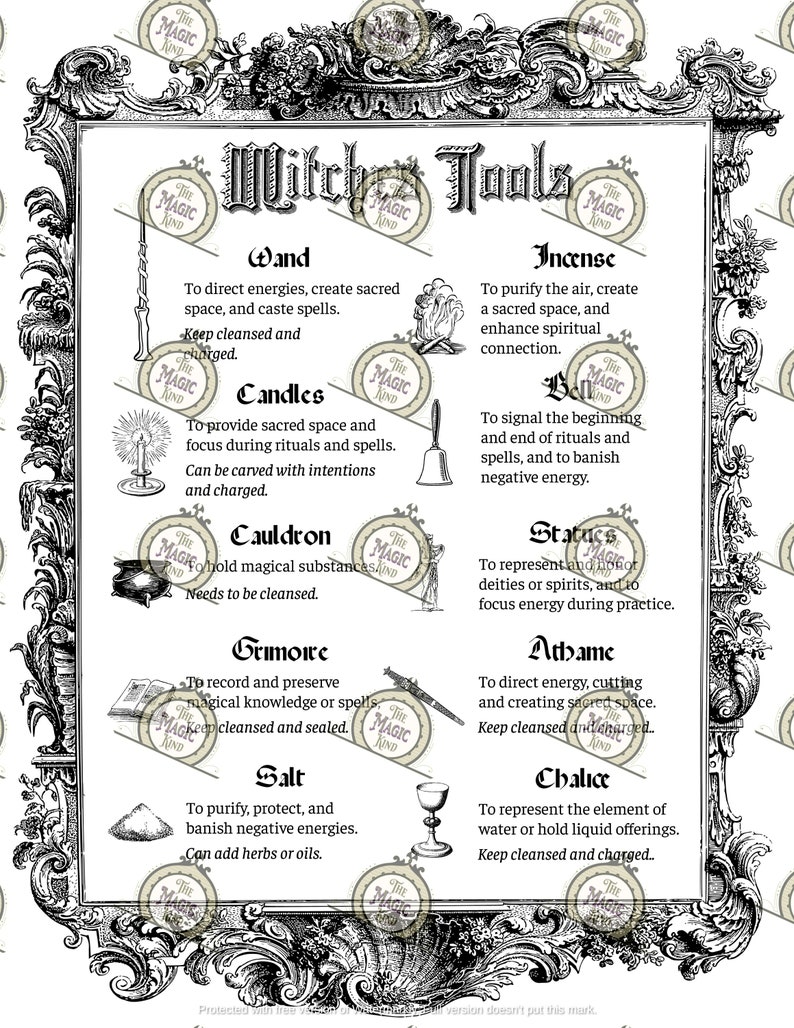 Witches Tools, Tools, Book of Shadows, Book of Shadows Page, Grimoire ...