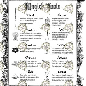 Witches Tools, Tools, Book of Shadows, Book of Shadows Page, Grimoire ...
