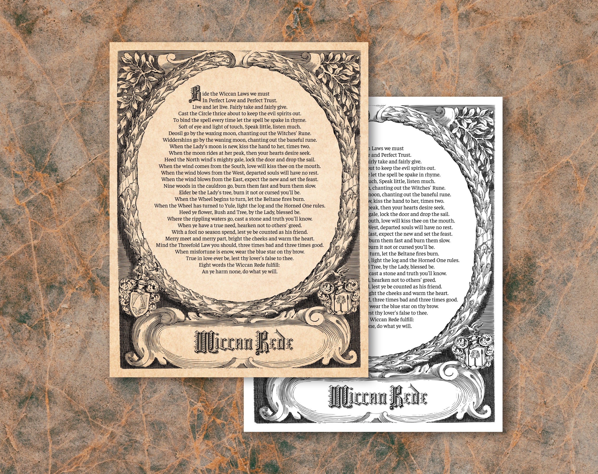 Wiccan Rede, Witches Rede, Book of Shadows, Book of Shadows Page ...