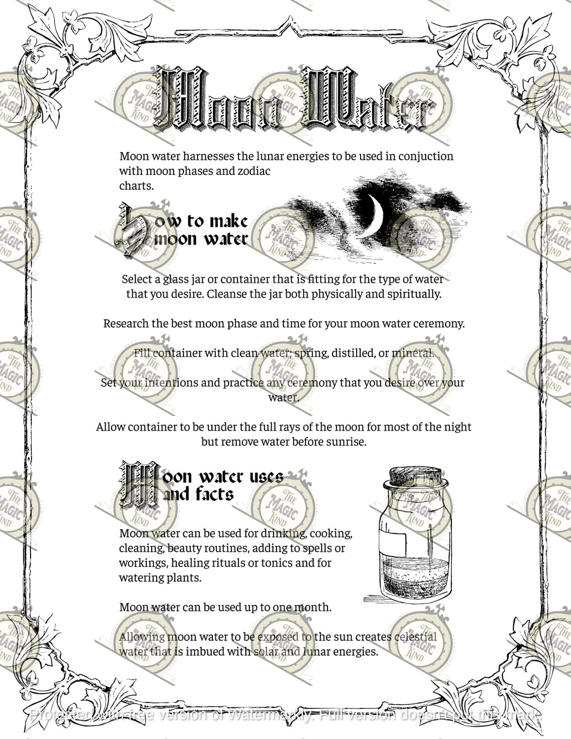 How to Make Moon Water, Moon Water Recipe, Moon Water Ritual, Book of ...