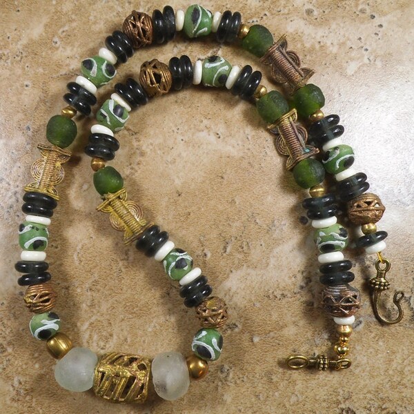 Krobo Bead Necklace - Etsy