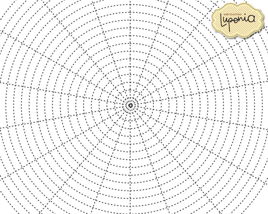 Mandala Grid Paper - 12 Different Grids - Etsy