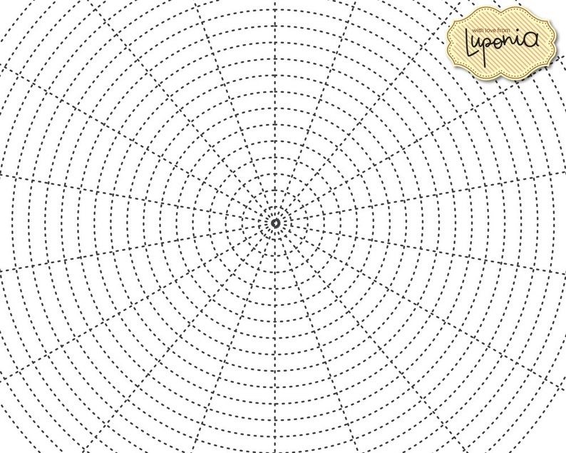 Mandala Grid Paper - 12 Different Grids - Etsy