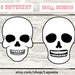 Dia De Los Muertos - Mexican Skull Template to Make Your Own Designs ...