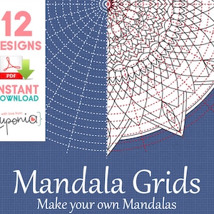 Mandala Grid Paper - 12 Different Grids - Etsy