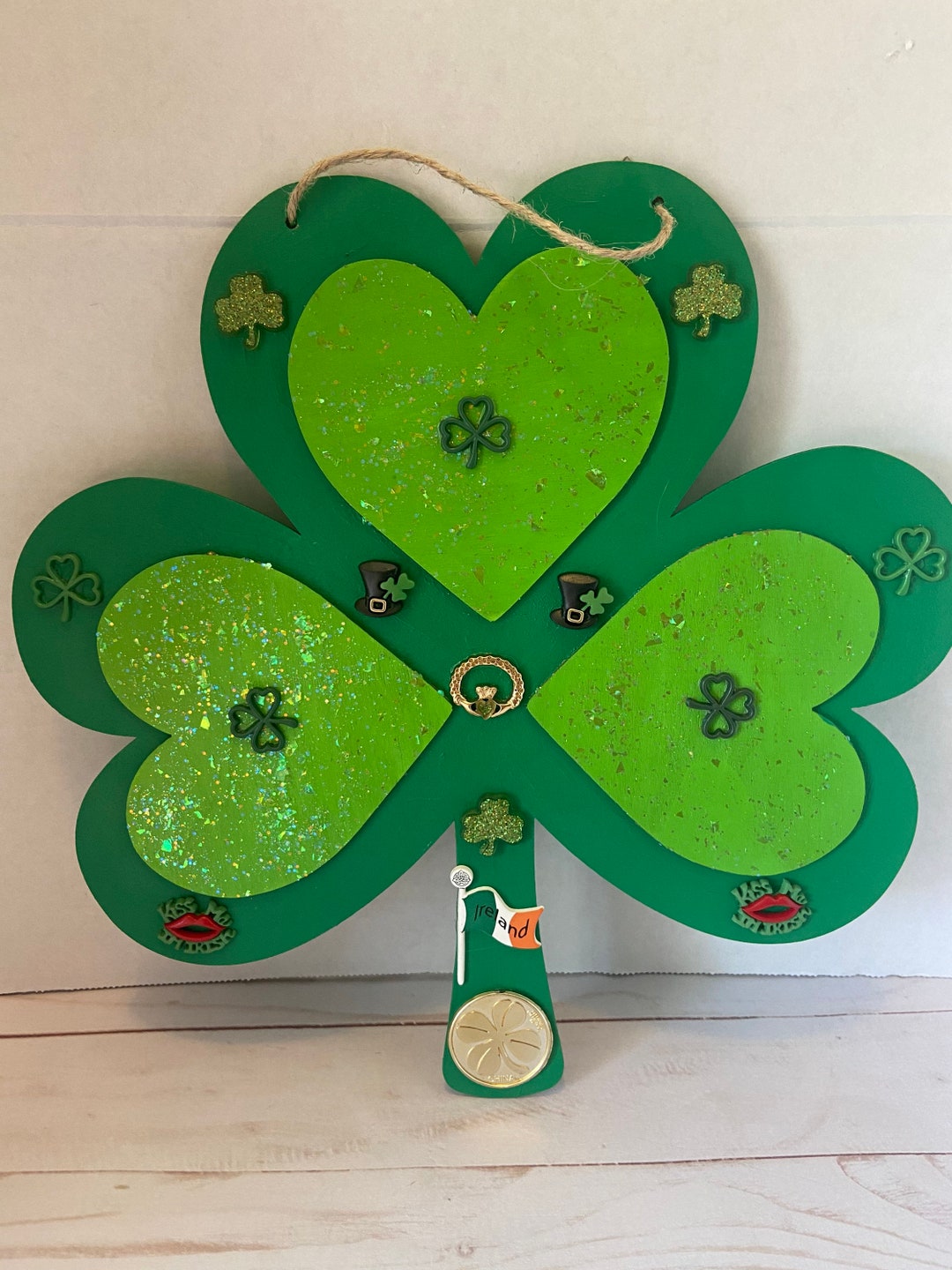 St Patrick Shamrock Decor Shamrock Wood Decor St Patrick Day Gifts ...