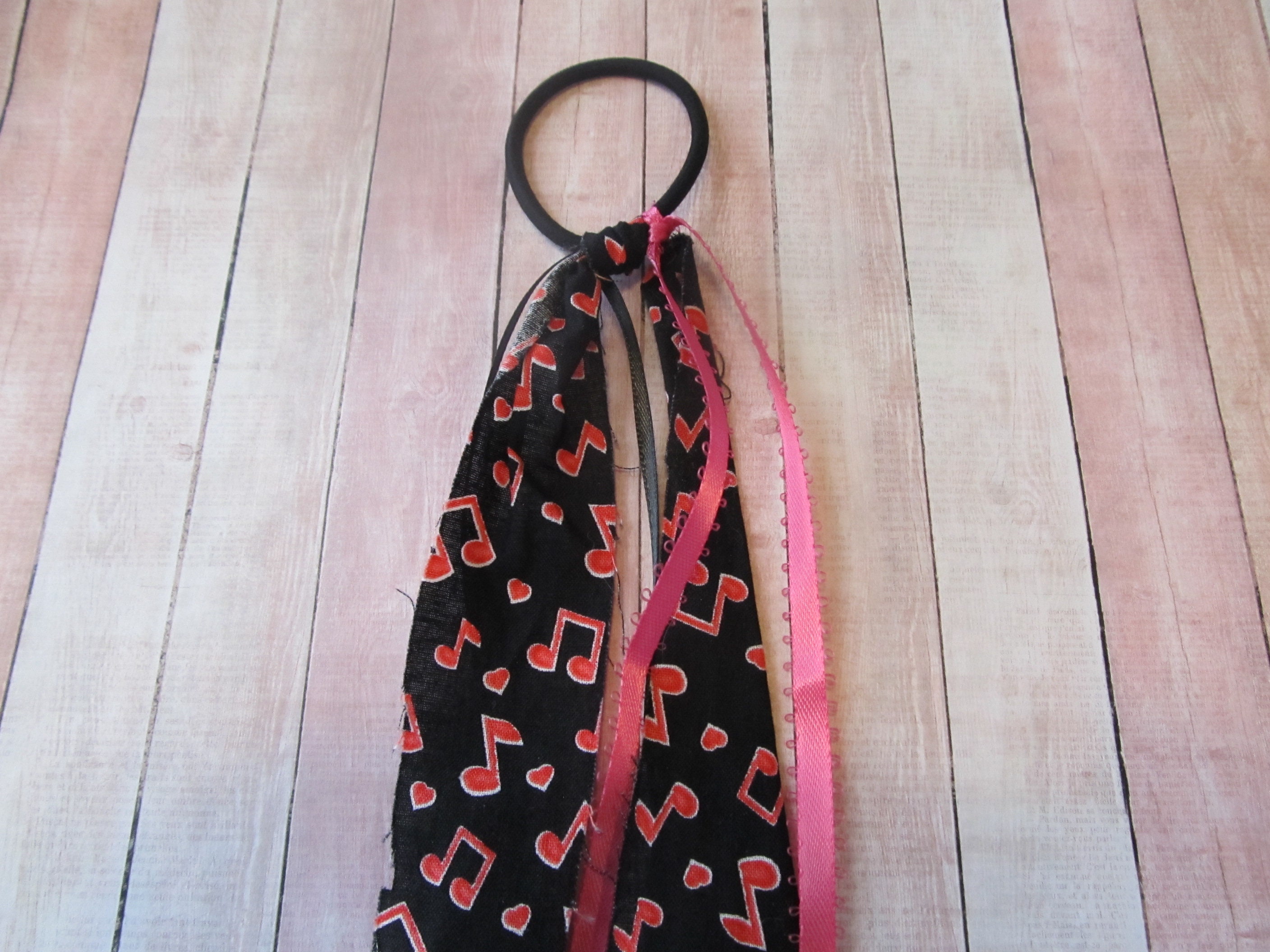 Musical Notes Hair Tie Ponytail Holder Hair Accessories - Etsy