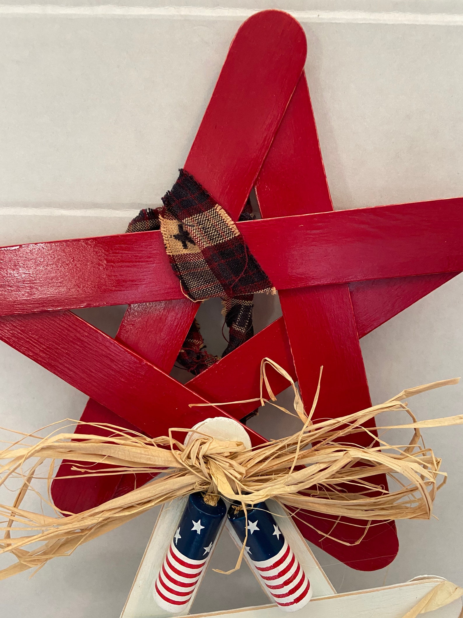 Star Patriotic Wall Hanging- Patriotic Wood Decor- Patriotic Wall Decor ...