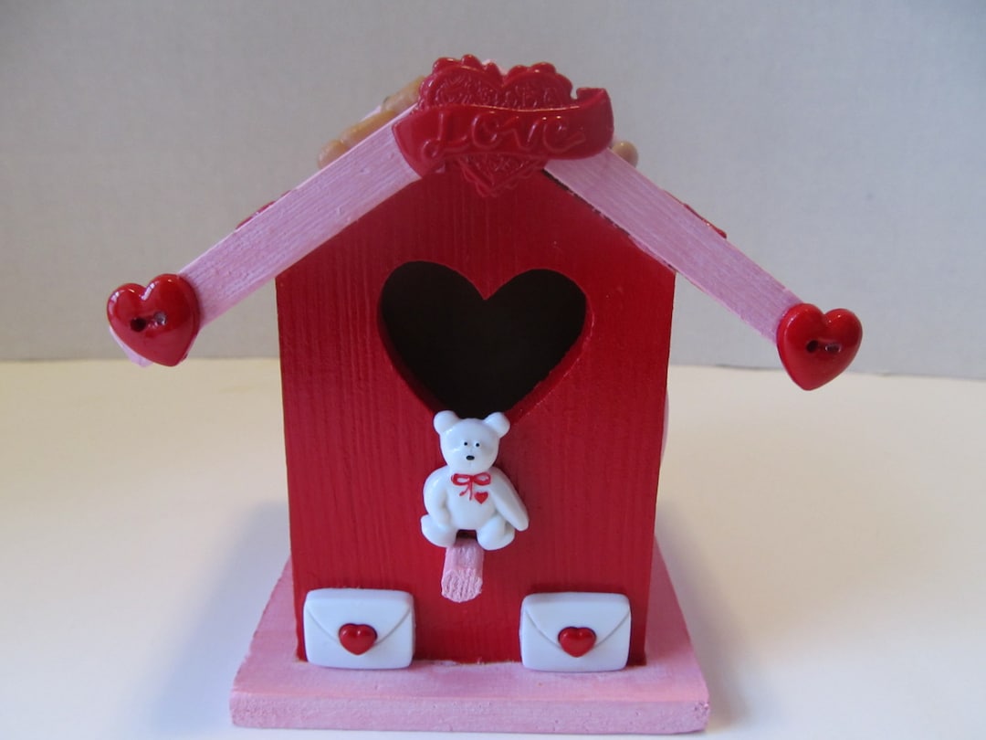 Valentine Wood Birdhouse- Unique Birdhouse-decorative Birdhouse- Gifts ...