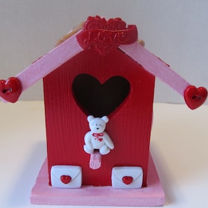 Valentine Wood Birdhouse- Unique Birdhouse-decorative Birdhouse- Gifts ...