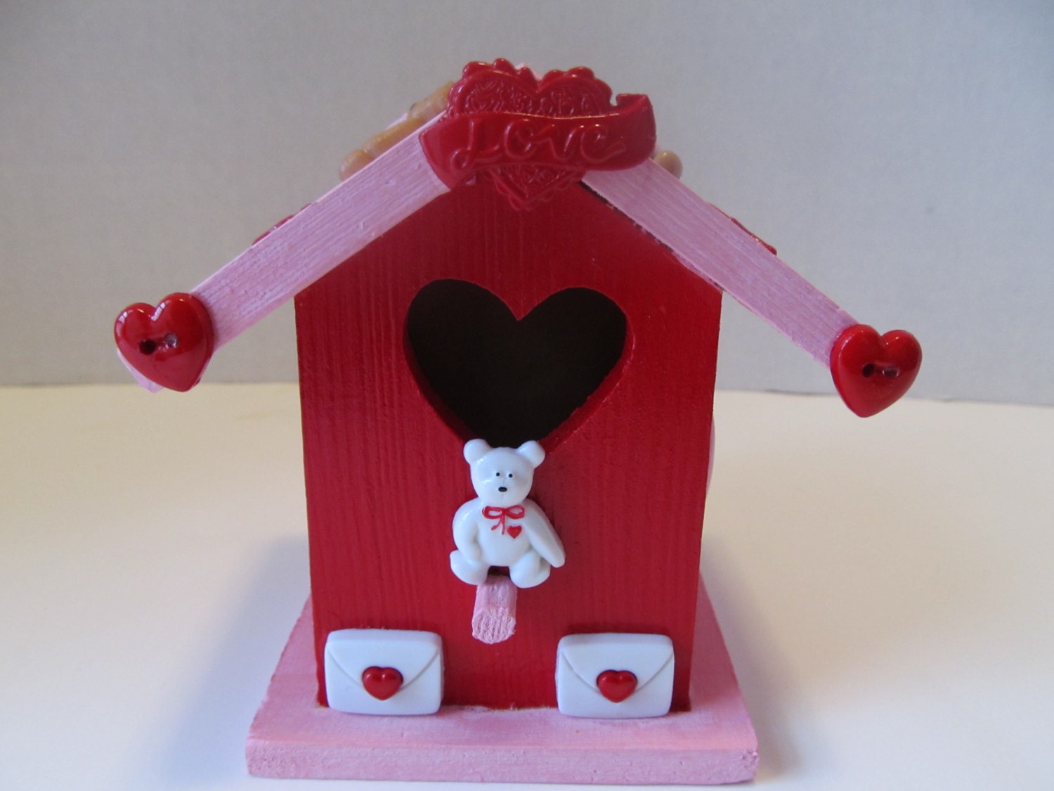 Valentine Wood Birdhouse Unique Birdhouse-decorative - Etsy