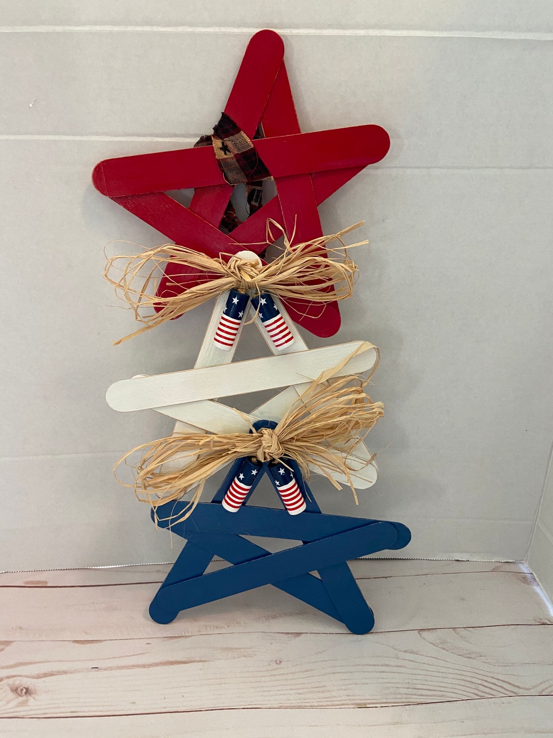 Star Patriotic Wall Hanging- Patriotic Wood Decor- Patriotic Wall Decor ...