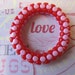 Valentine Beaded Bracelet Tri Bead Bracelet-valentine Gifts Valentine ...