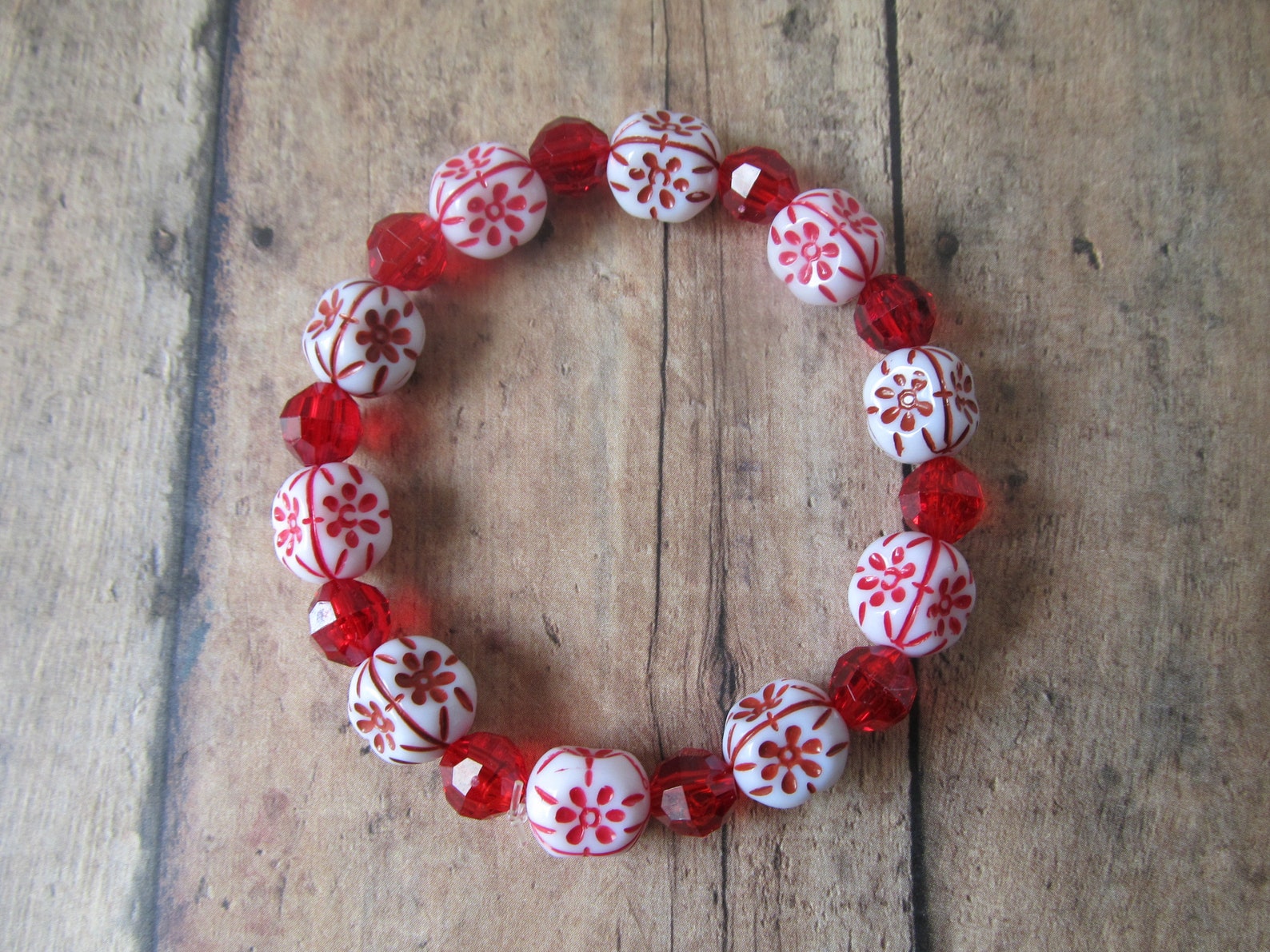 Flower Beaded Bracelet- Teen Bracelet- Women Bracelet- Gifts for Her ...