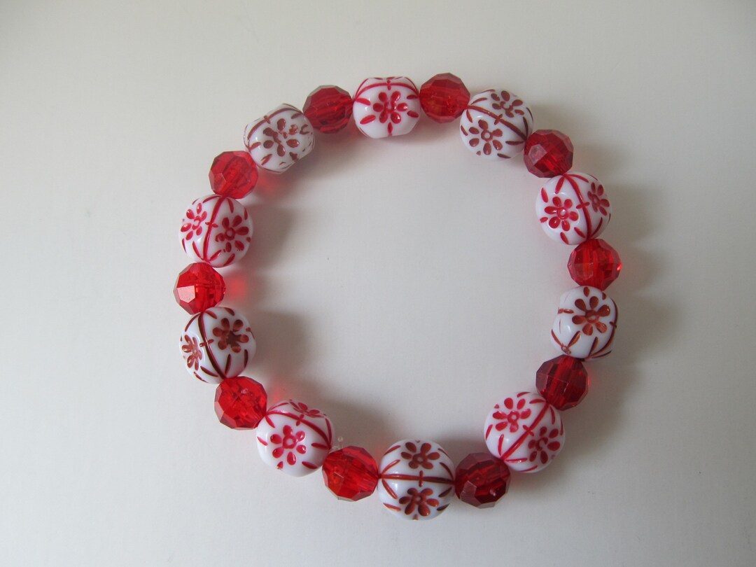 Flower Beaded Bracelet- Teen Bracelet- Women Bracelet- Gifts for Her ...