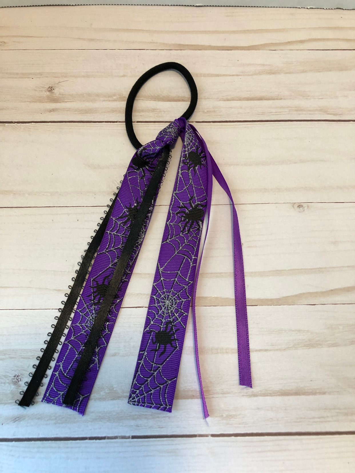 Halloween Hair Tie Spider Web Ponytail Holder Hair - Etsy
