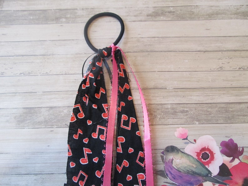 Musical Notes Hair Tie Ponytail Holder Hair Accessories - Etsy