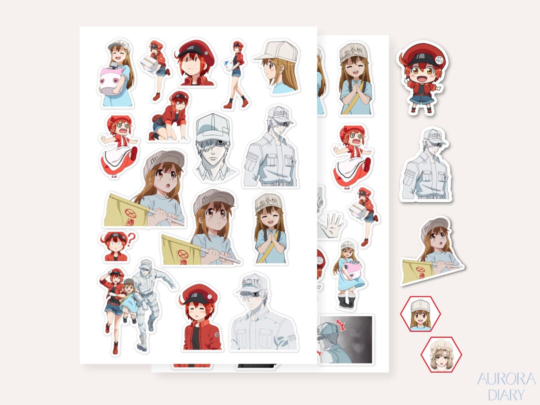 Cells at Work!(hataraku Saibou) Sticker | Anime Laptop Sticker Journal ...