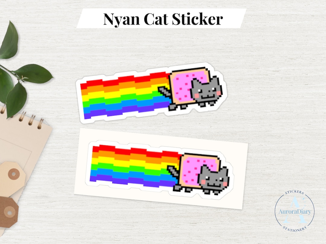 Nyan Cat Sticker | Rainbow Cat Poptart Cat Waterproof Uv-proof Laptop ...