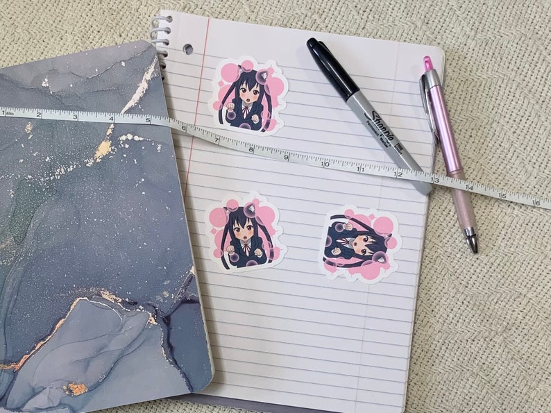 Japanese Anime K-ON Azu-nyan Sticker Azusa Nakano | Etsy