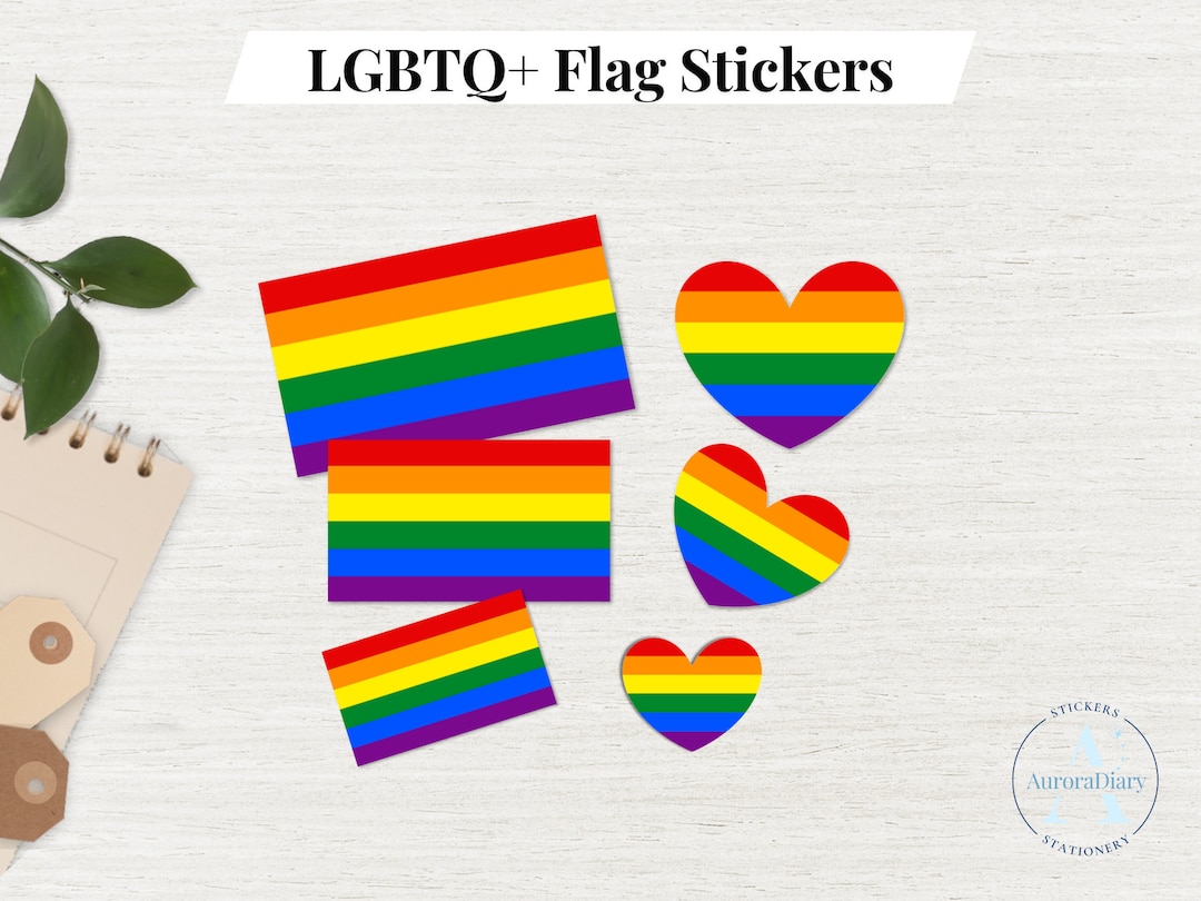 LGBTQ+ Pride Flag Stickers | Laptop Sticker | Journal Sticker Pack ...