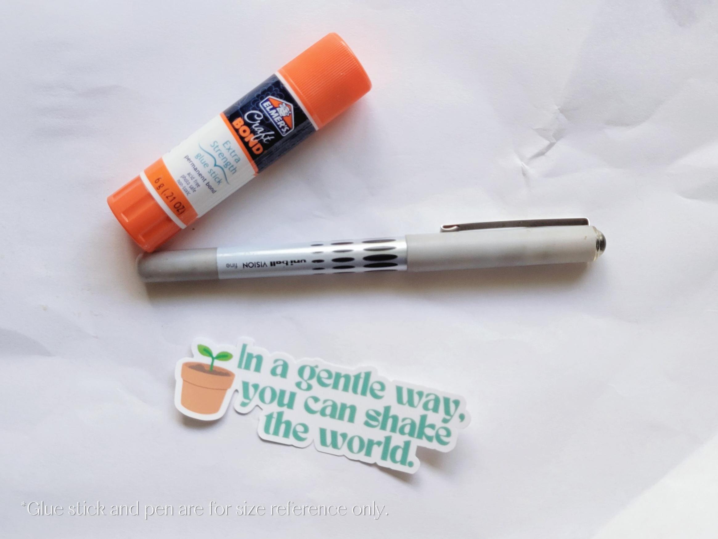 In a Gentle Way, You Can Shake the World. Sticker | Inspirational ...