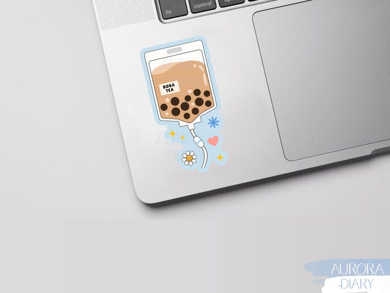 Boba Tea IV Funny Sticker | Cute Milk Tea Laptop Sticker | Fuel by ...