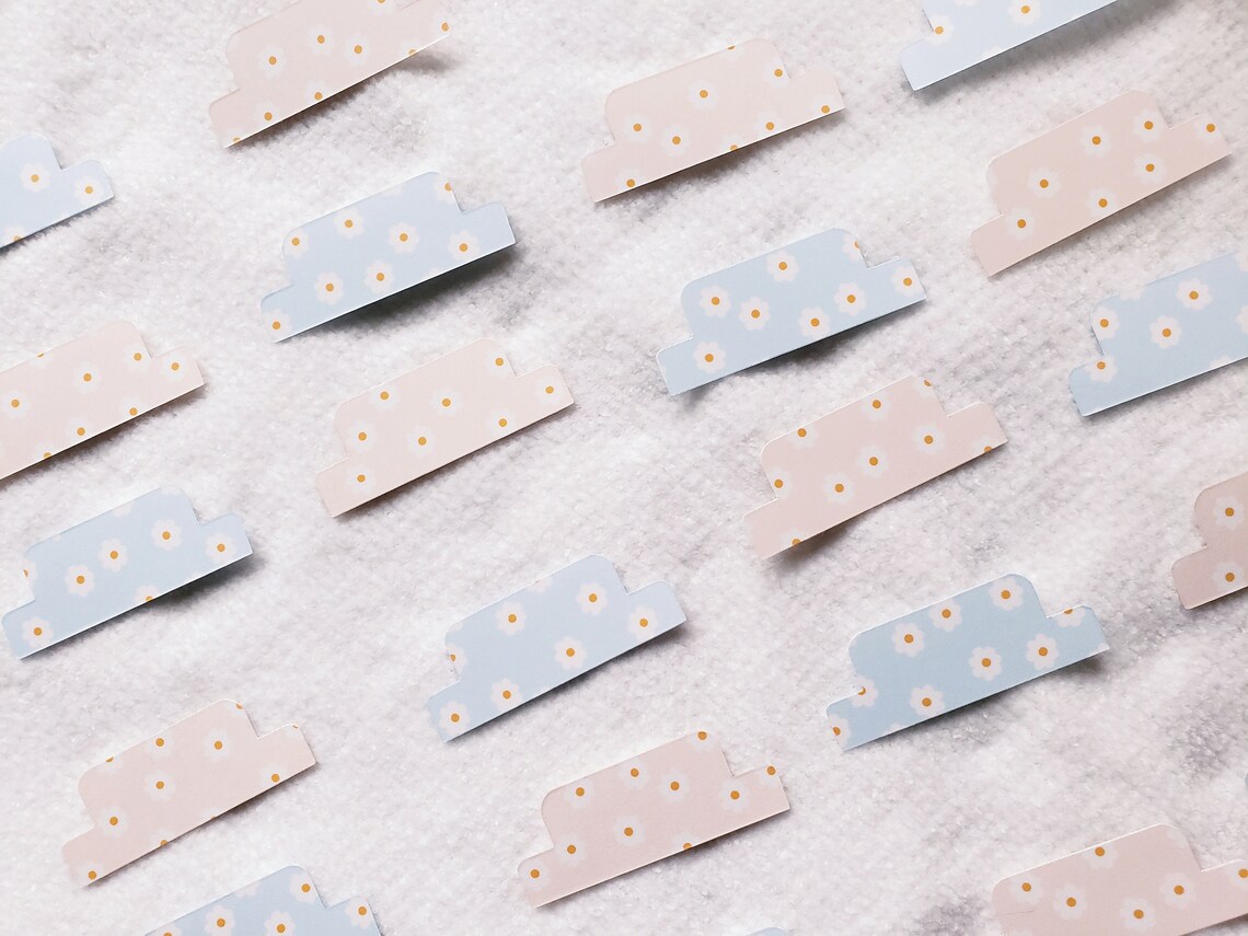 Daisy Divider Tabs Index Tabs for Binder Planner Notebook | Etsy