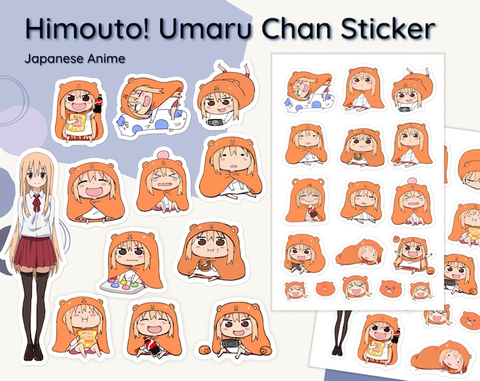 Himouto Umaru-chan Sticker Peeker, Cute Anime Umaru Chan Slap Vinyl ...