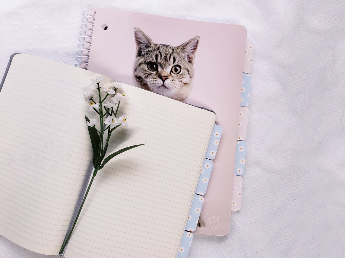 Daisy Divider Tabs Index Tabs for Binder Planner Notebook | Etsy