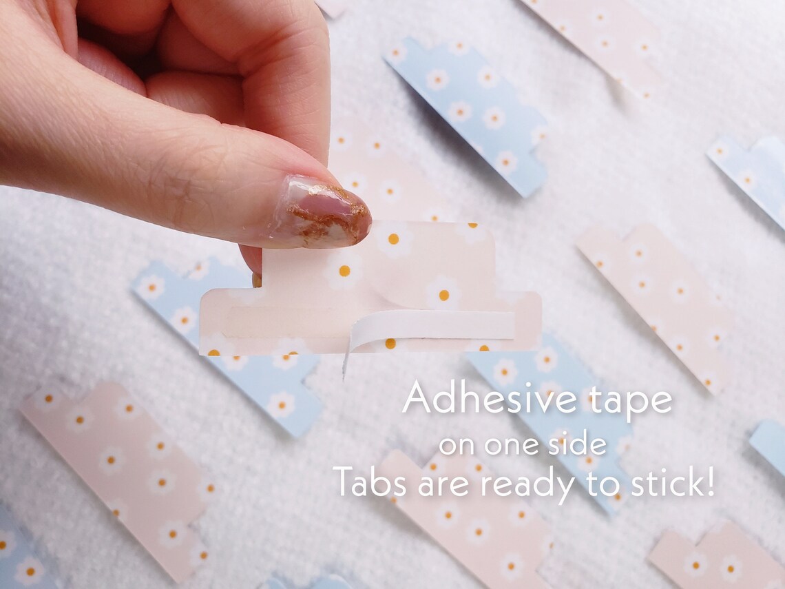 Daisy Divider Tabs Index Tabs for Binder Planner Notebook | Etsy