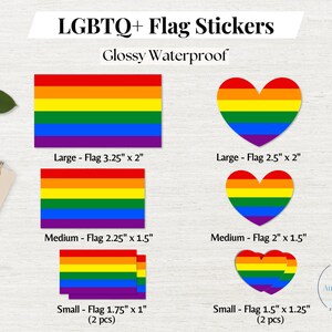 LGBTQ+ Pride Flag Stickers | Laptop Sticker | Journal Sticker Pack ...