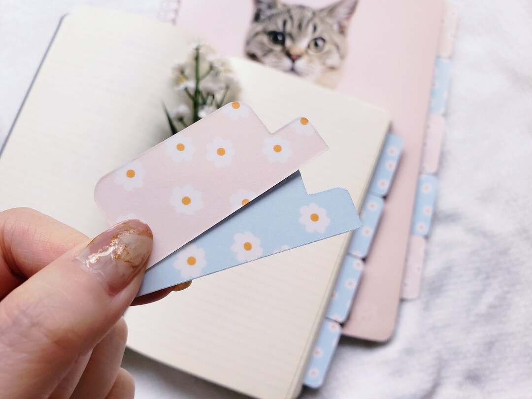 Daisy Divider Tabs | Index Tabs for Binder Planner Notebook Junk ...
