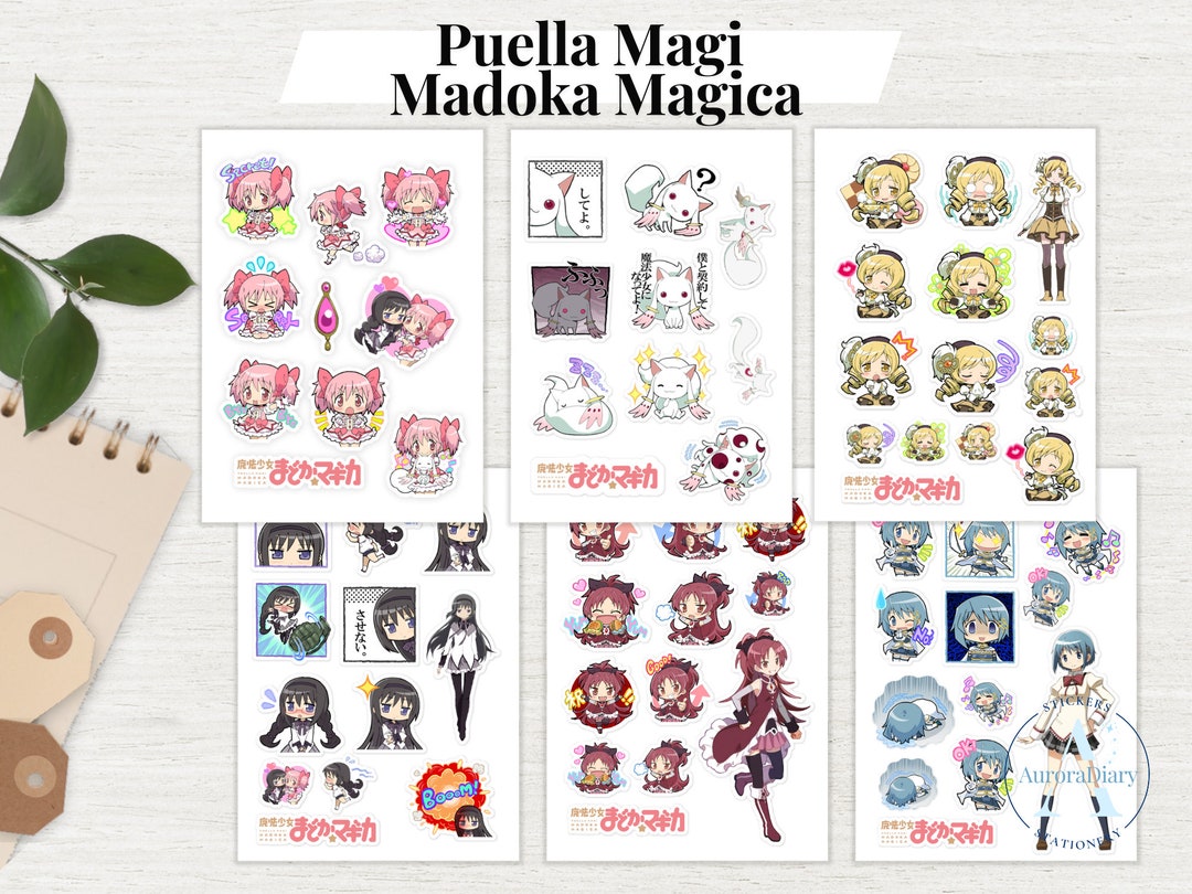 Puella Magi Madoka Magica Sticker Sheets | Journal Planner Sticker ...