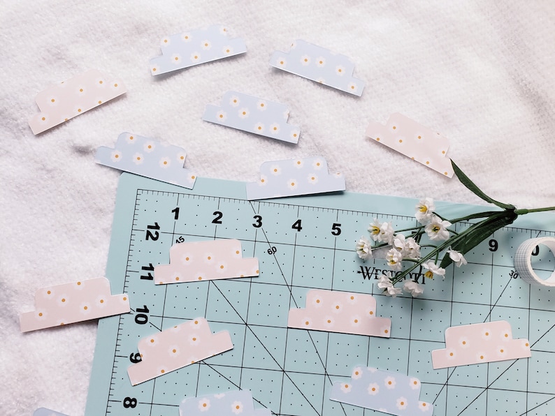 Daisy Divider Tabs Index Tabs for Binder Planner Notebook | Etsy
