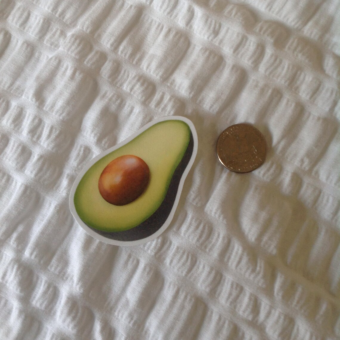 Avocado emoji Sticker Waterproof Vegan Cute Kawaii | Etsy