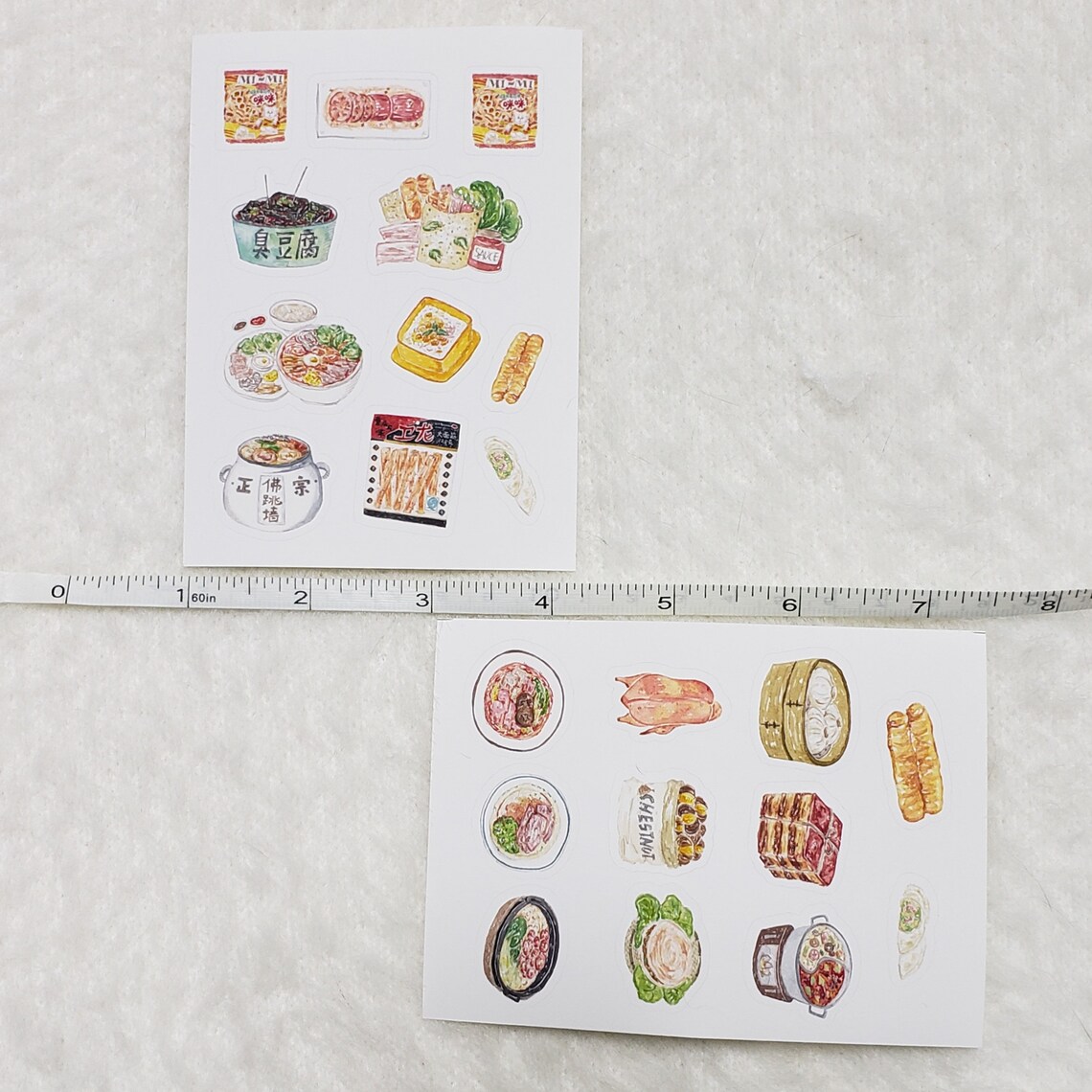 Chinese Cuisine and Snack Sticker Sheet Food Ramen Noodle | Etsy