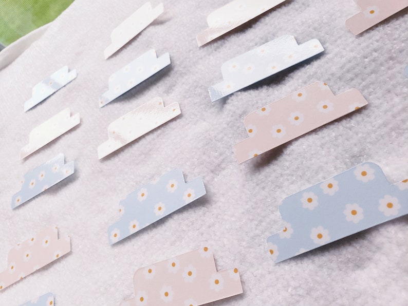 Daisy Divider Tabs Index Tabs for Binder Planner Notebook | Etsy