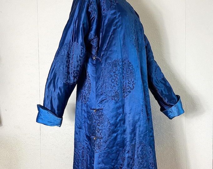 Vintage Chinese Chang Pao Silk Handsewn Mens Robe. L - Etsy