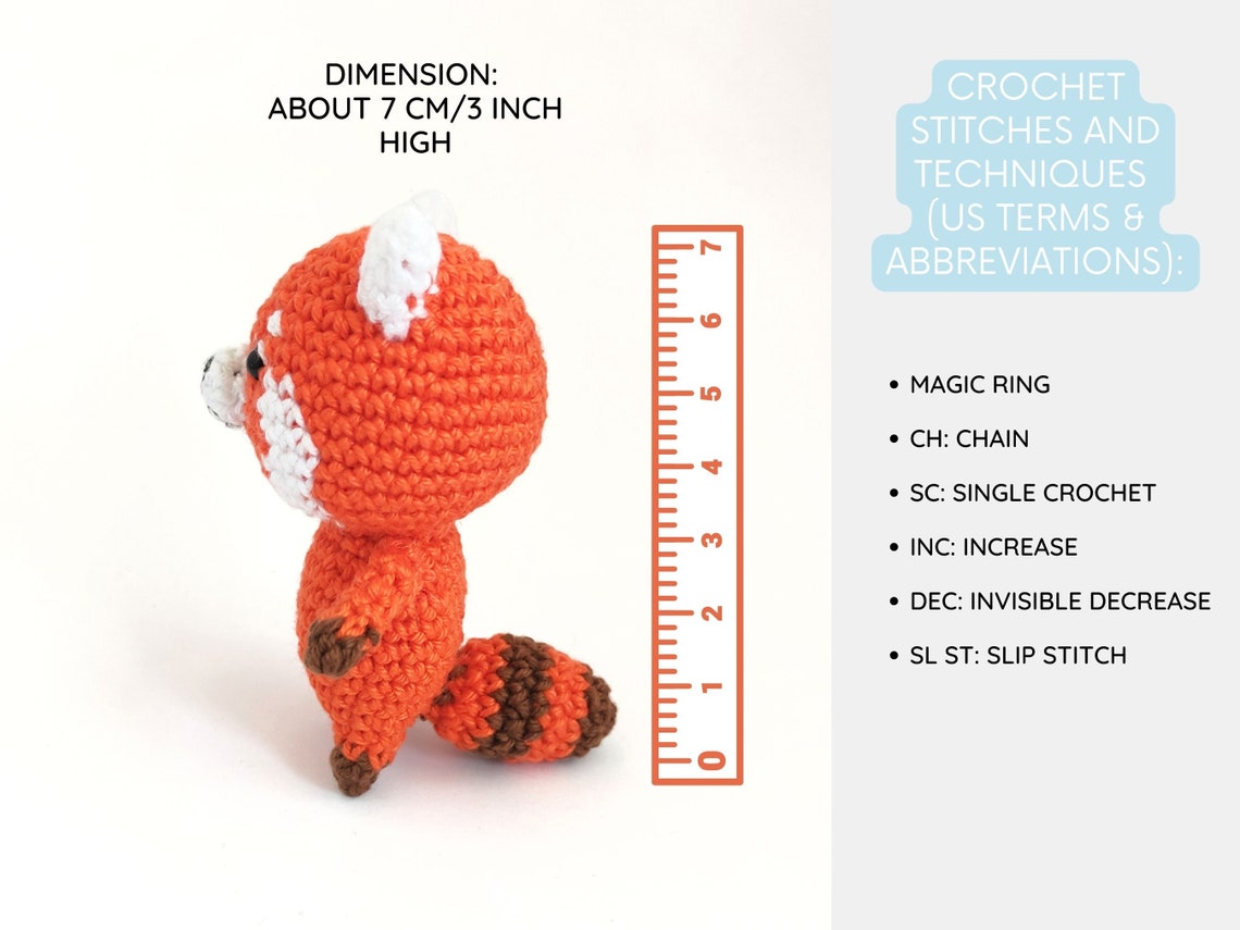 Red Panda Crochet Pattern Red Panda Plush Red Panda | Etsy