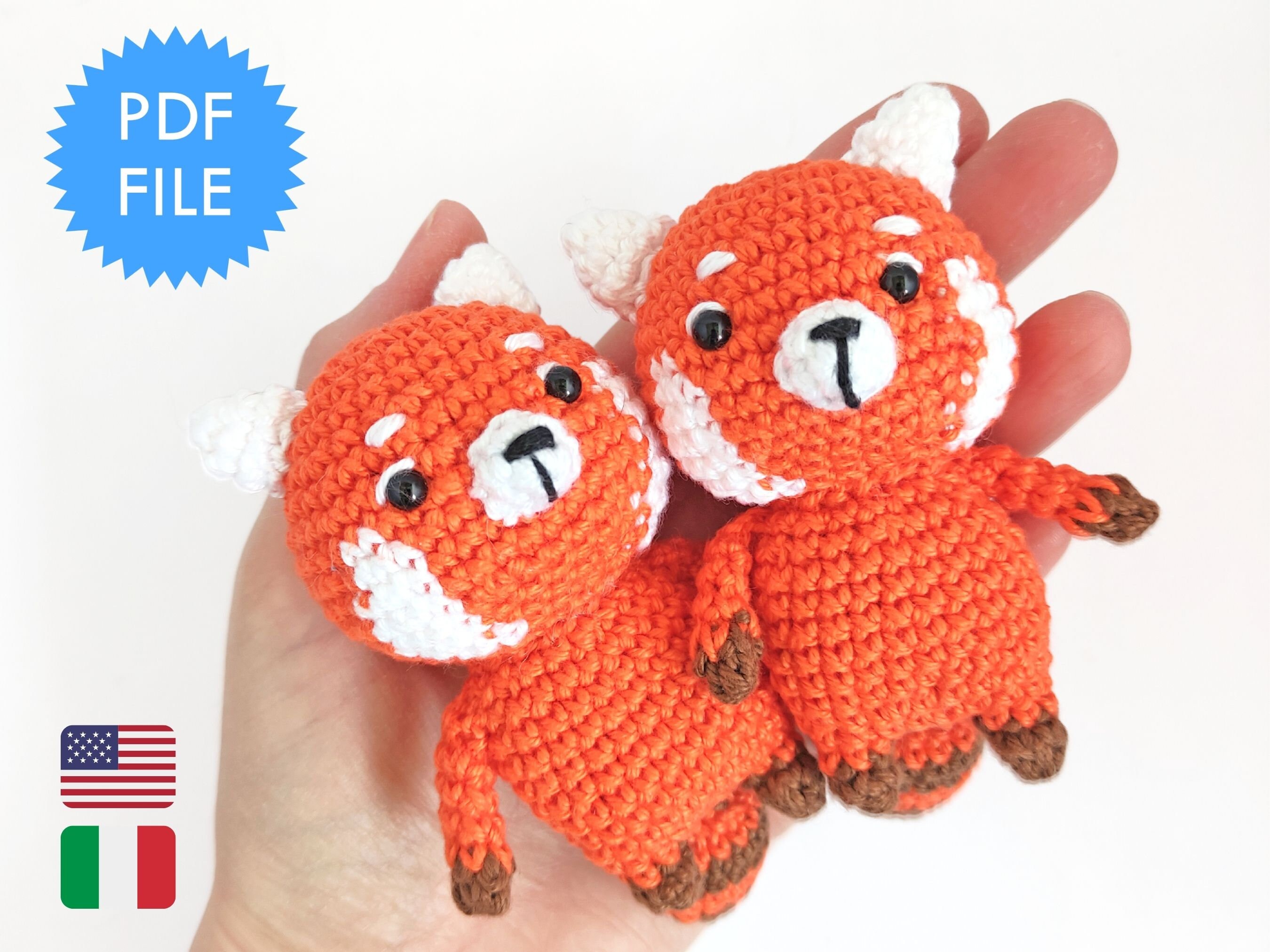 Red Panda Crochet Pattern Red Panda Plush Red Panda | Etsy