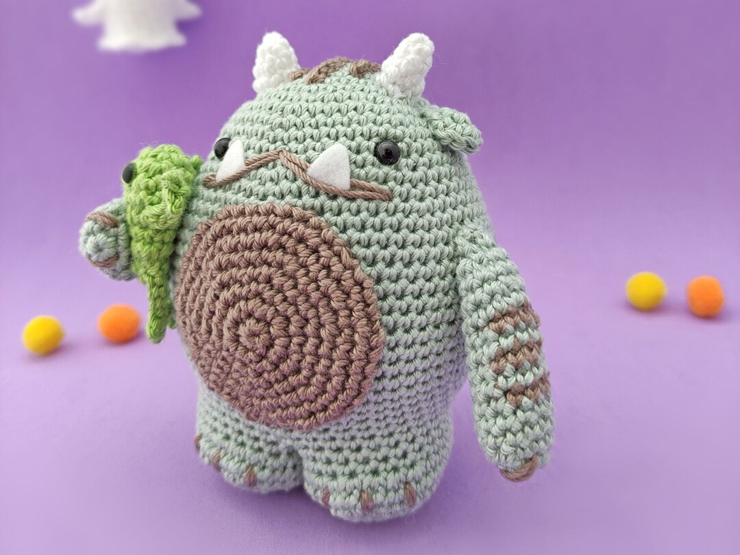 Sgrunfo the Swamp Monster Pattern, Halloween Crochet Pattern, Crochet ...