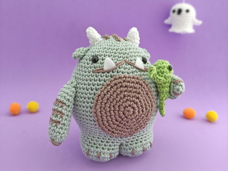 Sgrunfo the Swamp Monster Pattern Halloween Crochet Pattern - Etsy