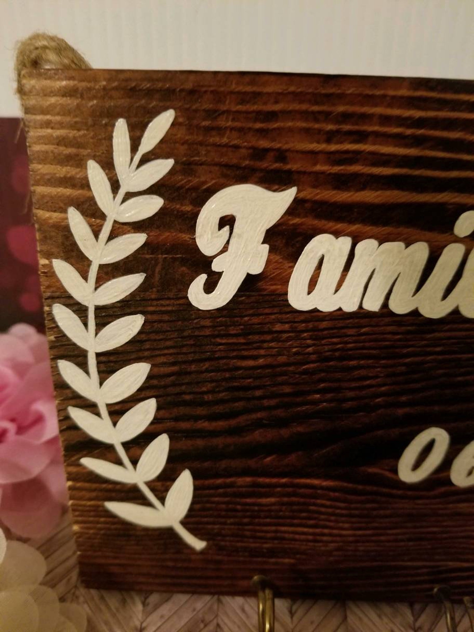 5 Hook Key Holder Rustic Wood Plank - Etsy