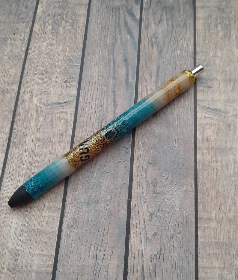 Epoxy/resin Glittered Pens - Etsy