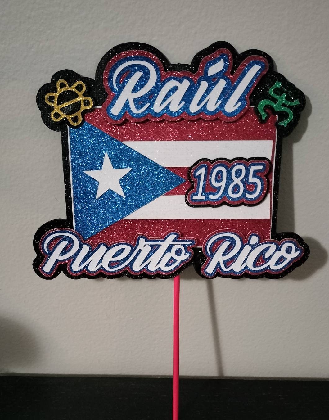 3D Puerto Rican Theme Cake Topper Decorations - Etsy